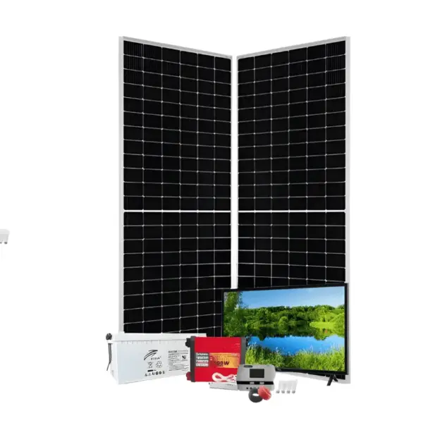 1Kw PWM Solar Kit 1000w - With Original Ritar Batteries + 22" LED ...